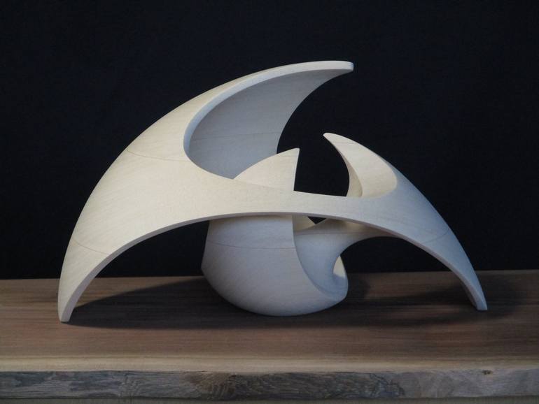 Abstract Wood Sculpture - Motion and Relationship No.1 - Jelutong ...