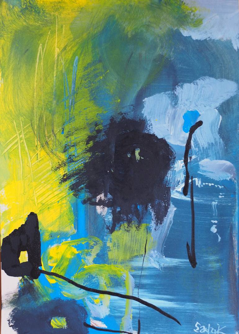 abstrat garden Painting by Anna Sadzik | Saatchi Art