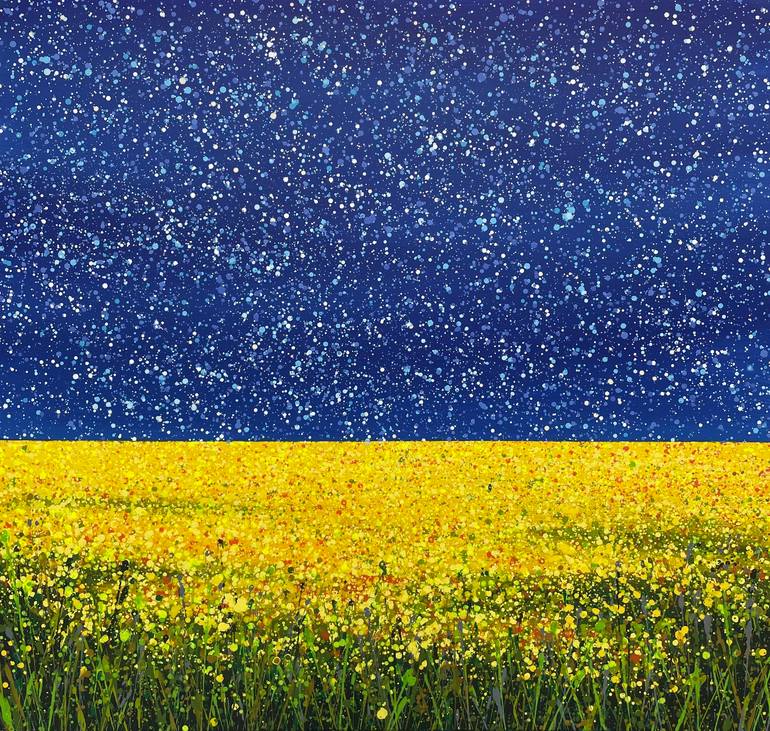 Yellow field 11 Painting by Ivan Didovodiuk | Saatchi Art