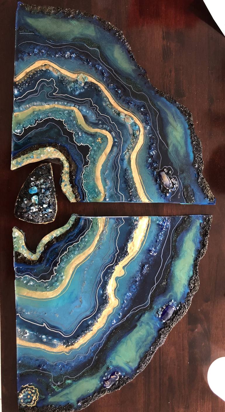 Positano oasis Painting by Sachi Rudolph | Saatchi Art