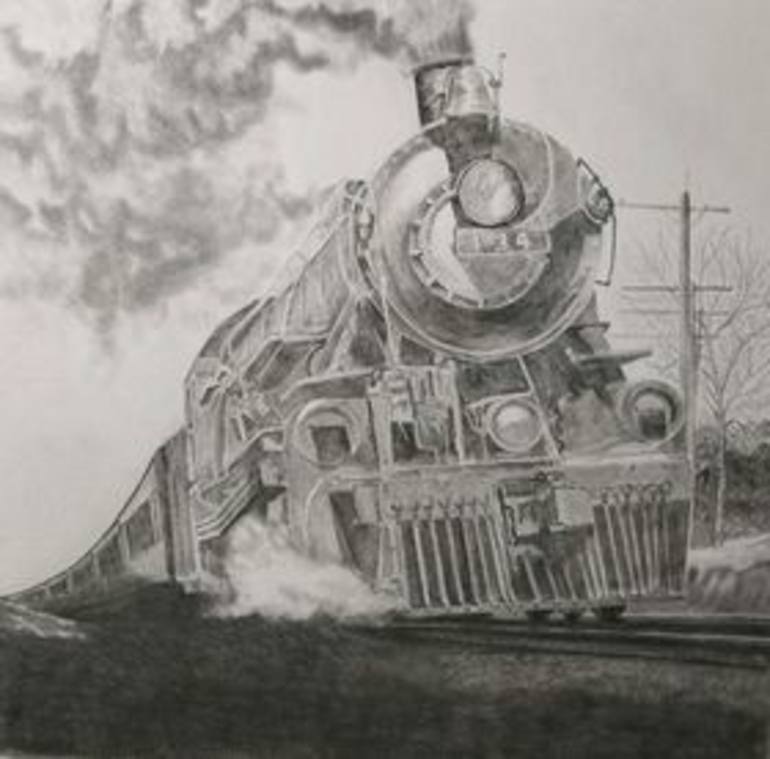 Full Steam Drawing by Don Gordon | Saatchi Art
