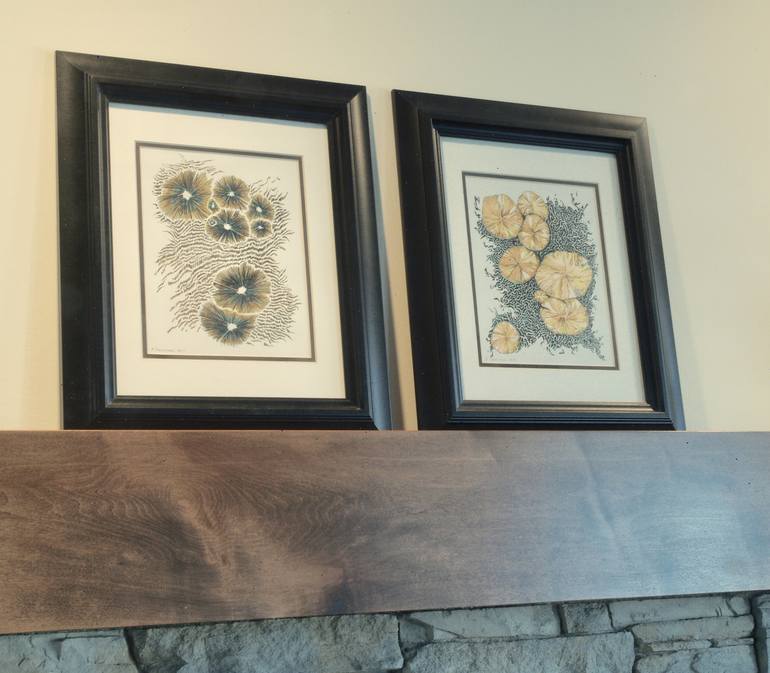 Round Organic Growth 1 & 2 Drawing by Ronald Carmichael | Saatchi Art