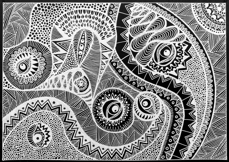 Australian Vibration Drawing by Zouz Bahuaud Elsa | Saatchi Art