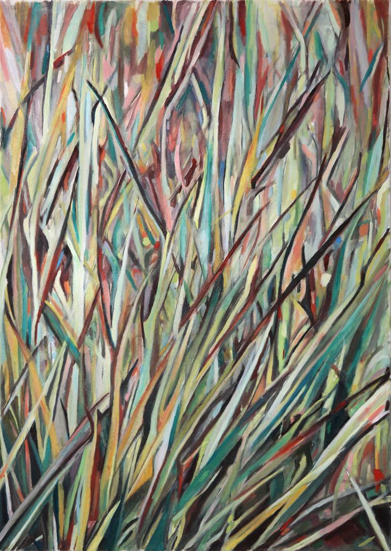 Wild Grass Painting by Nadine Bradshaw | Saatchi Art