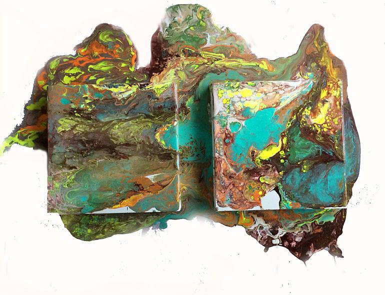 Telluric Flow Painting by Janet Strayer | Saatchi Art