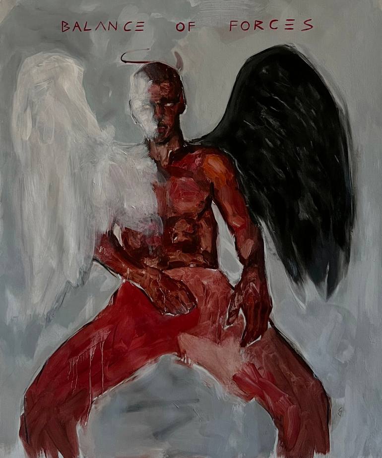 Balance Of Forces Painting by Claudia Barbu | Saatchi Art