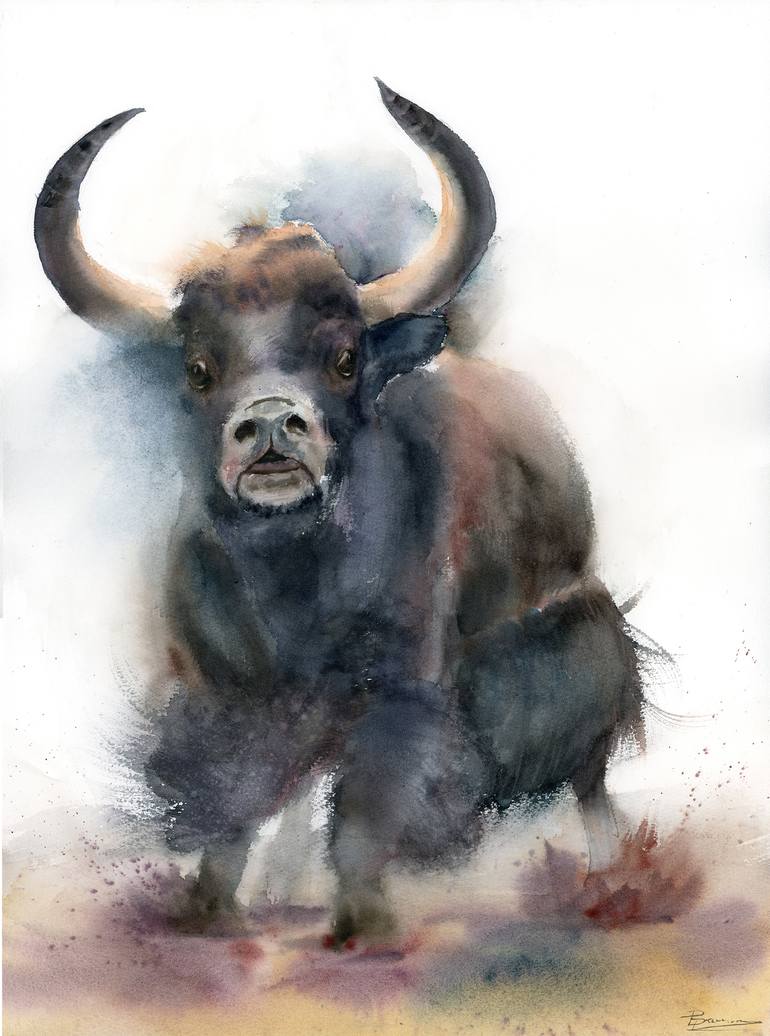 Kind and Ferocious Painting by Olga Tchefranov | Saatchi Art