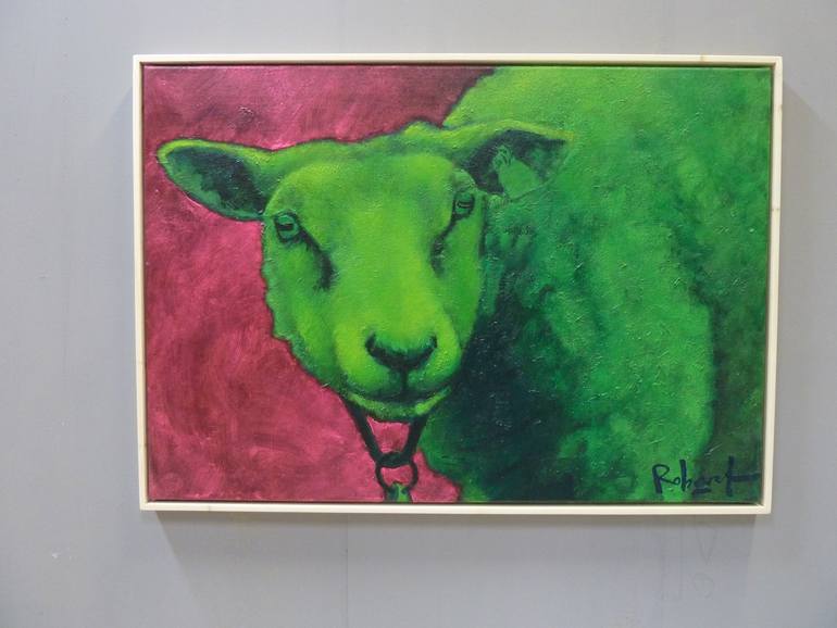 Schaaps 14 (sheeplike 14) Painting by Robert Knoop | Saatchi Art