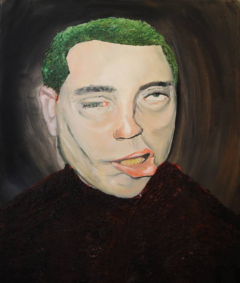 Crooked face Painting by Anna And Valentine Metyk | Saatchi Art