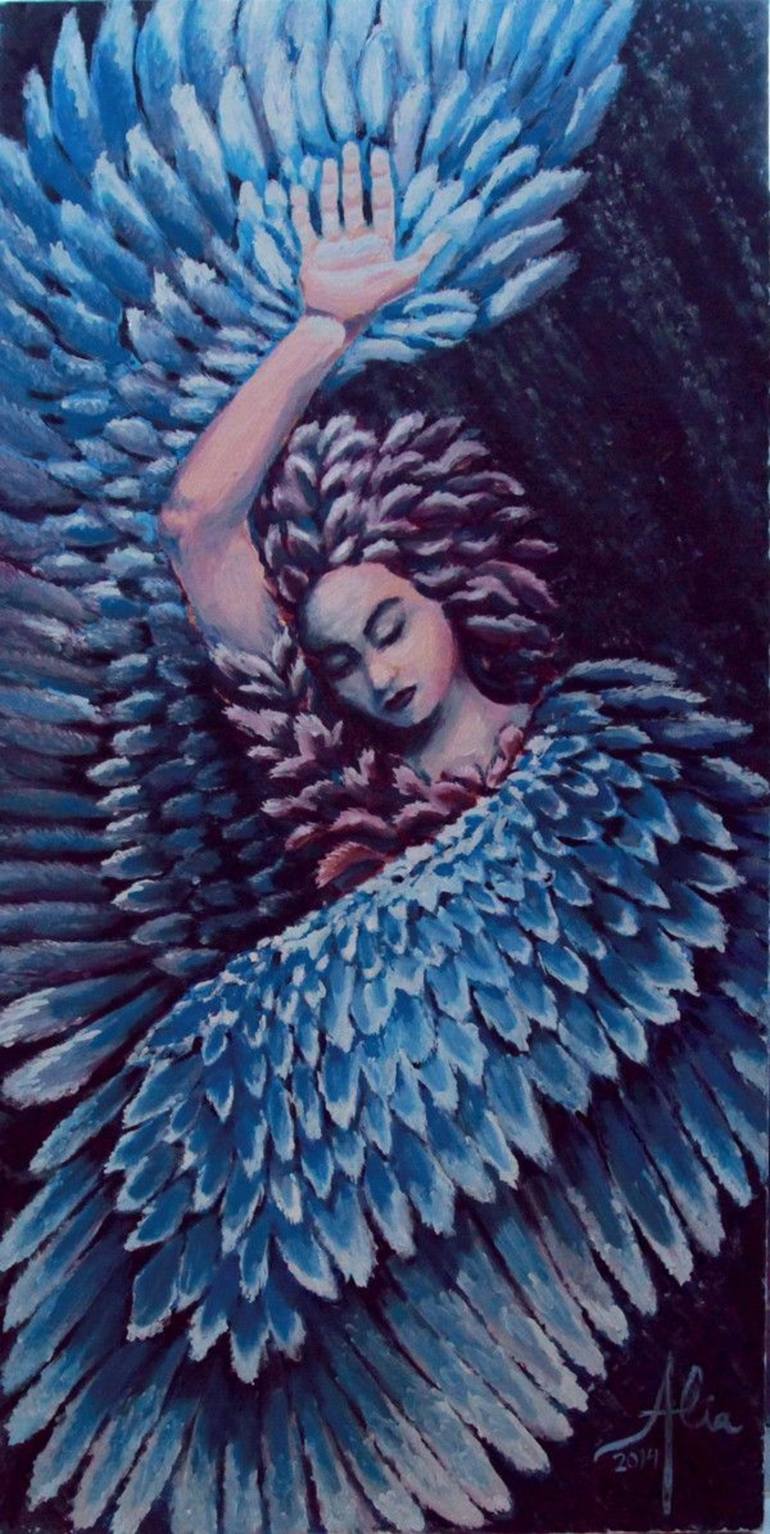 Surrender to Higher Power Painting by Alia Ashkar | Saatchi Art