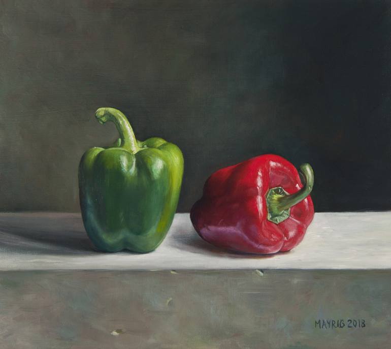 Bell peppers Painting by Mayrig Simonjan | Saatchi Art