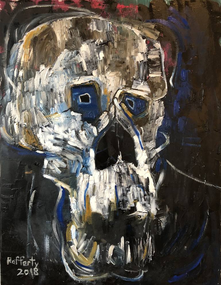Skull Painting by Patrick Rafferty | Saatchi Art