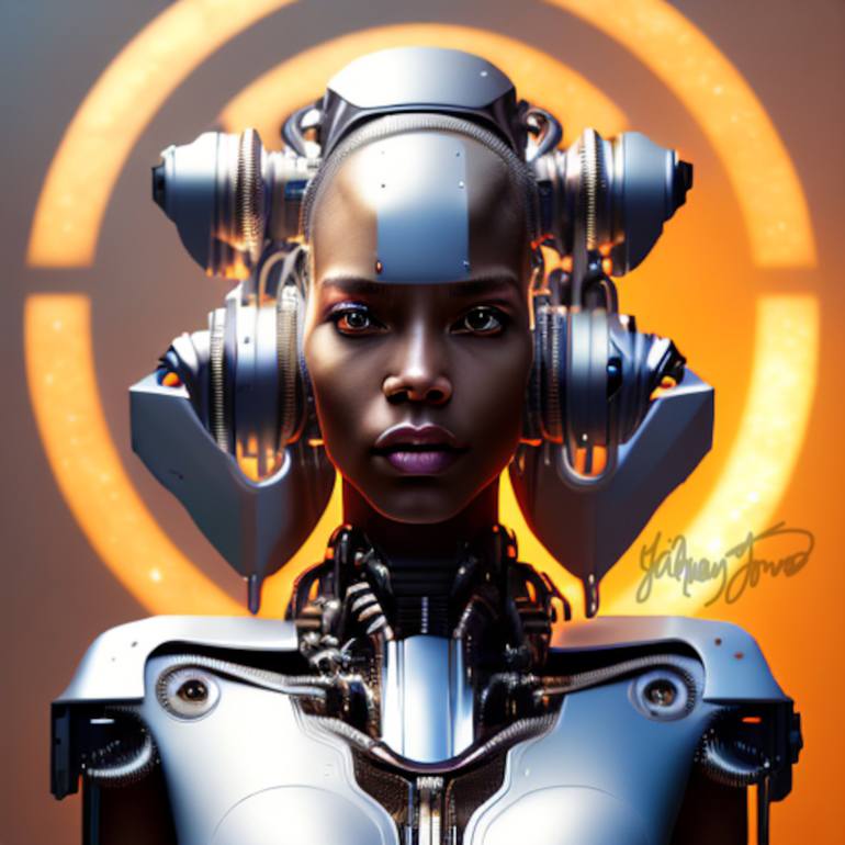 Cyborg Assassin Digital by Ja'Quay Jones | Saatchi Art