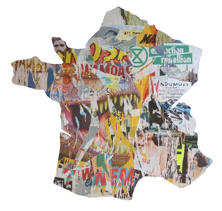 FRANCE #005 Collage by Fwed From France | Saatchi Art