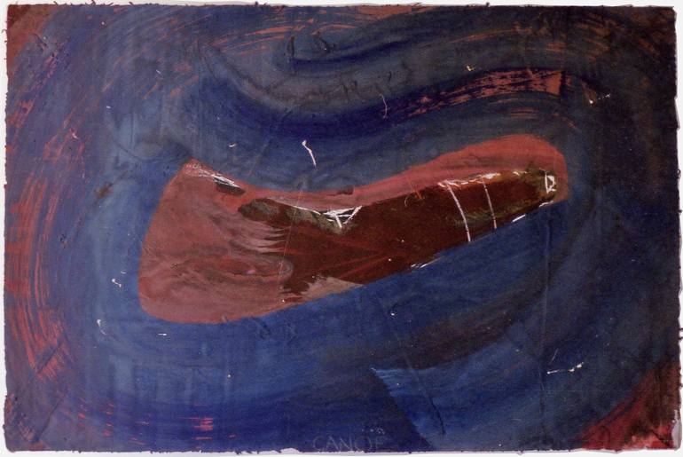 CANOE, 1989 (work # 447) Drawing by Emil Agayev | Saatchi Art