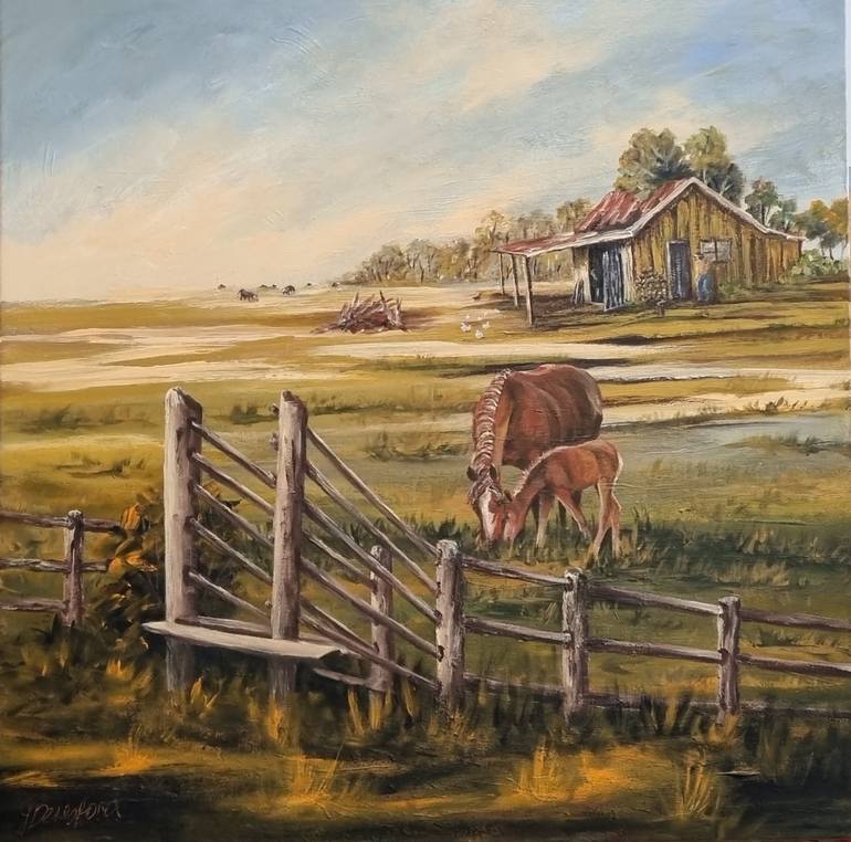 Country Life Painting by Jennifer Beresford | Saatchi Art