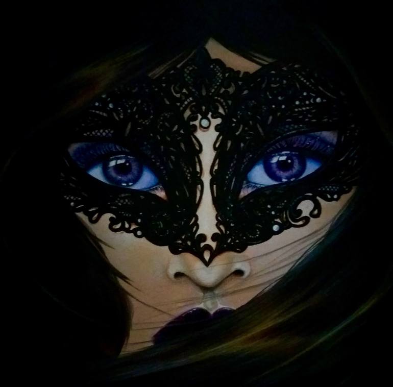 Masquerade Lilac Painting by Gillian Payne | Saatchi Art