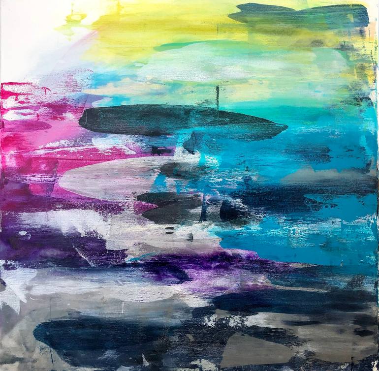 Blurred lines Painting by Eric Fischer | Saatchi Art