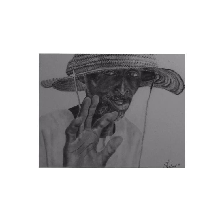 African man Drawing by Ifeoluwa Akindele | Saatchi Art