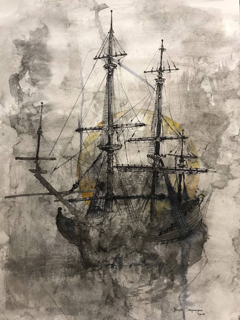 “Sunrise” Drawing by Hayk Stepanyan | Saatchi Art