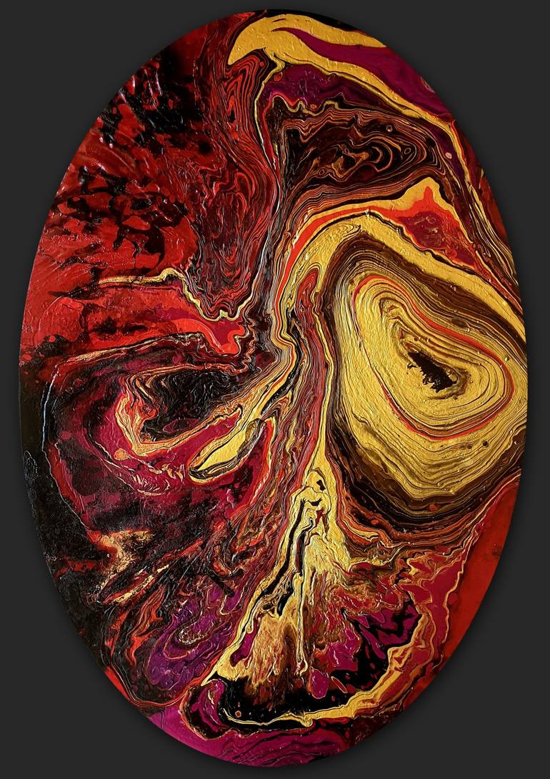 FIREBIRD Painting by Brigitte Ackland | Saatchi Art