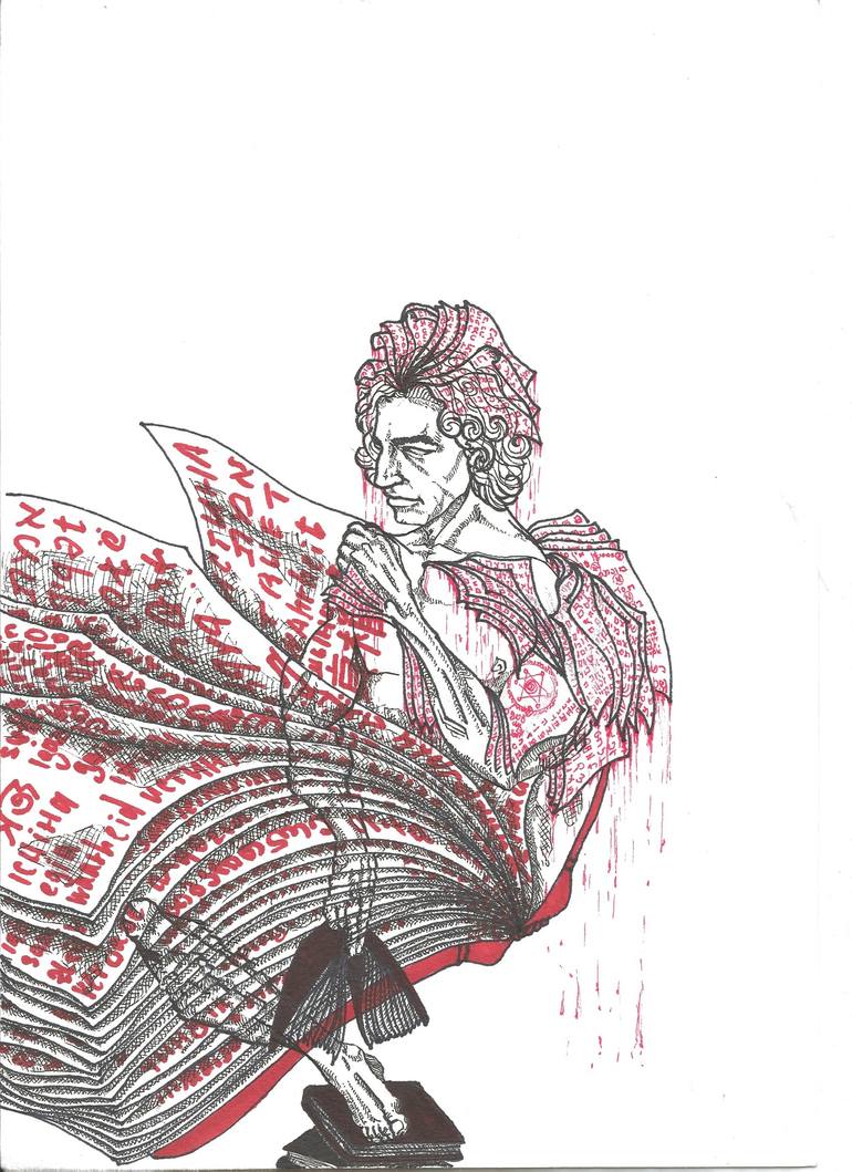 “Selfknowledge” Drawing by Maxim Levinskiy | Saatchi Art