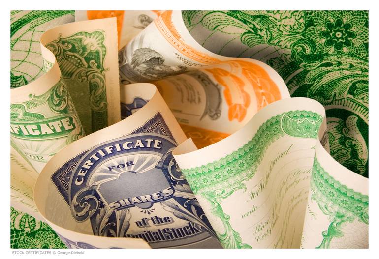 STOCK CERTIFICATES - Limited Edition 1 of 100 Photography by George ...