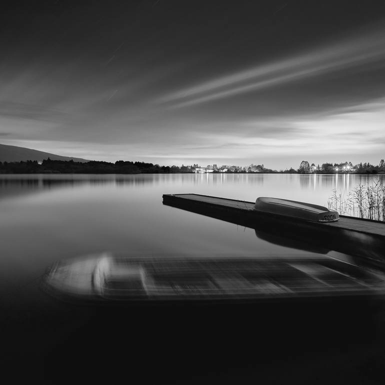 Boat pier at night, Lake Tanuki - Limited Edition of 5 Photography by ...