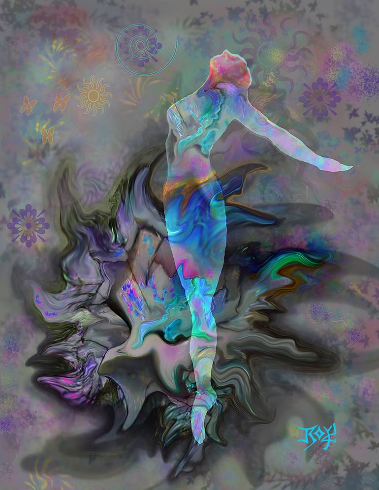 DANCER OPAL Mixed Media by Janet Boyd Art | Saatchi Art
