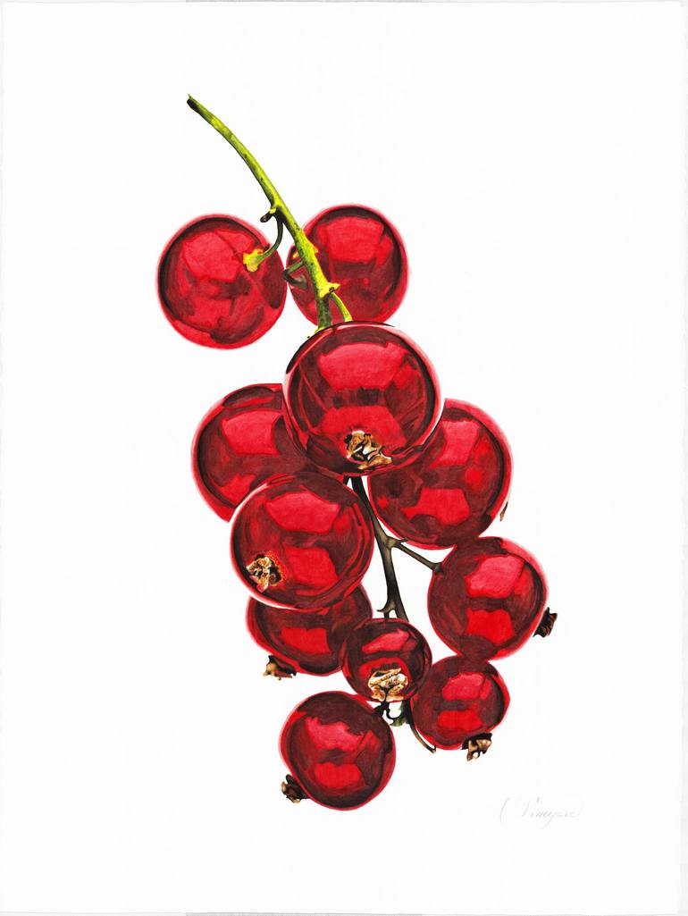 Currants Painting by Alicia Vineyard | Saatchi Art