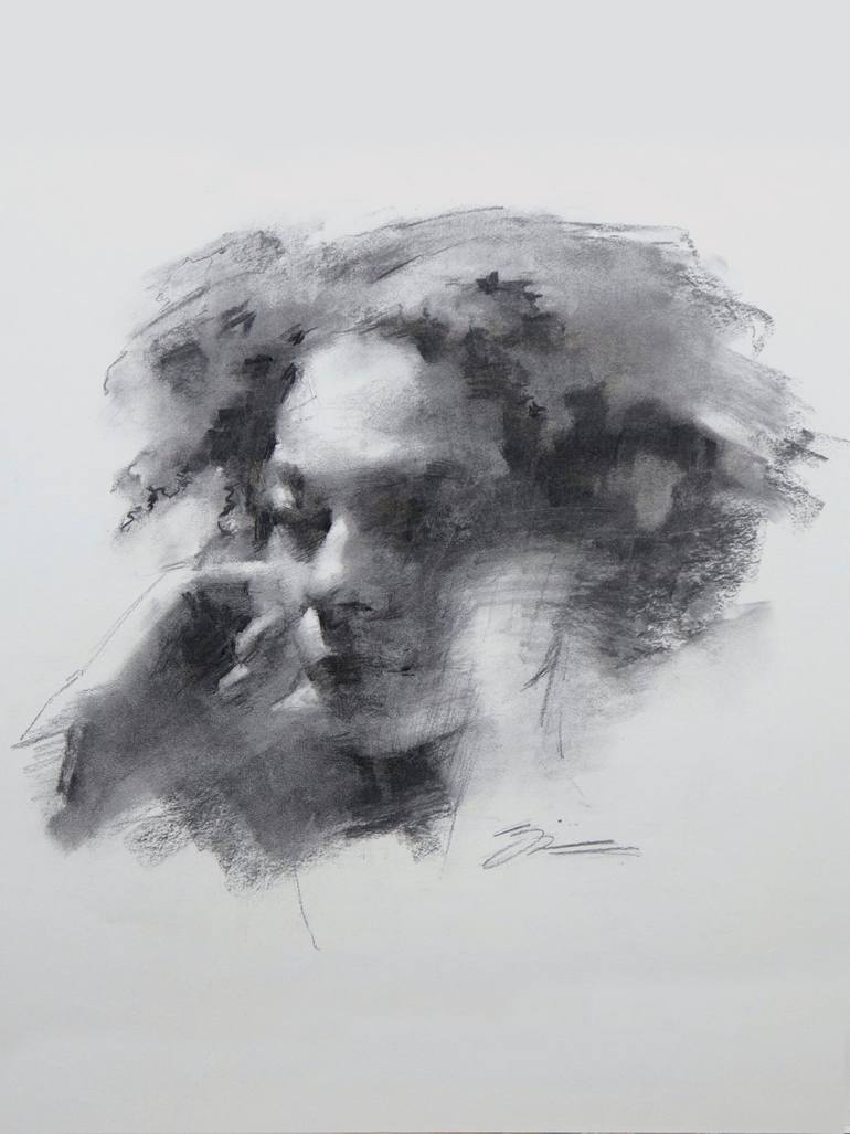Figure#19 Drawing by Shima Rabiee | Saatchi Art