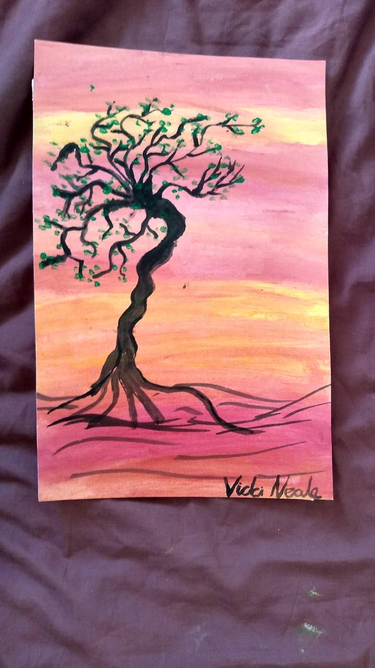Tall grand tree Painting by Vicki Neale | Saatchi Art