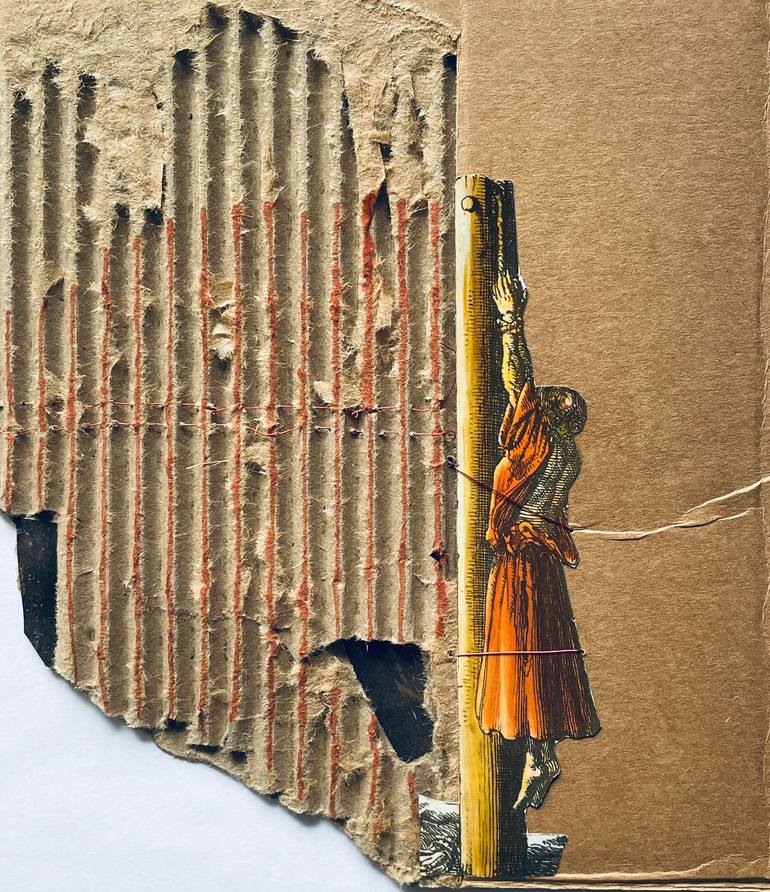 Out of the Box no.1 Collage by Anne-Julie Hynes | Saatchi Art