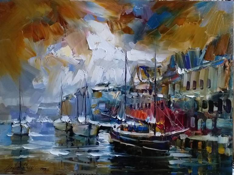 Copenhagen - Andrey Figol Painting by Olga Muzychenko | Saatchi Art