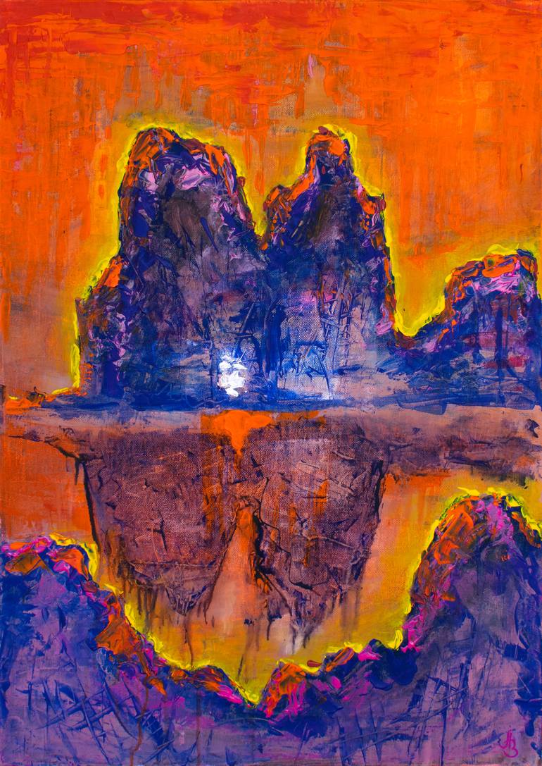 Blue Mirage Painting by Vladimir Laptev | Saatchi Art