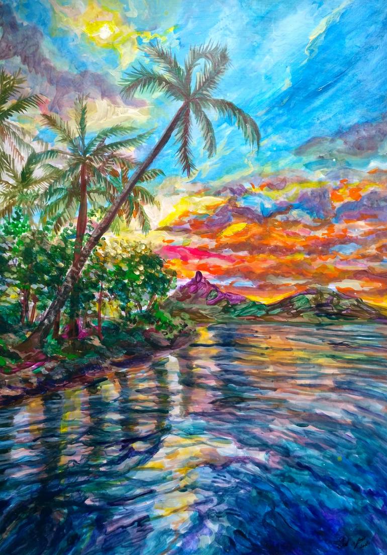 Bora-bora Painting by Sulamita Art | Saatchi Art