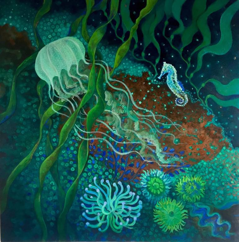 Reef Painting by Alexandra Brown | Saatchi Art