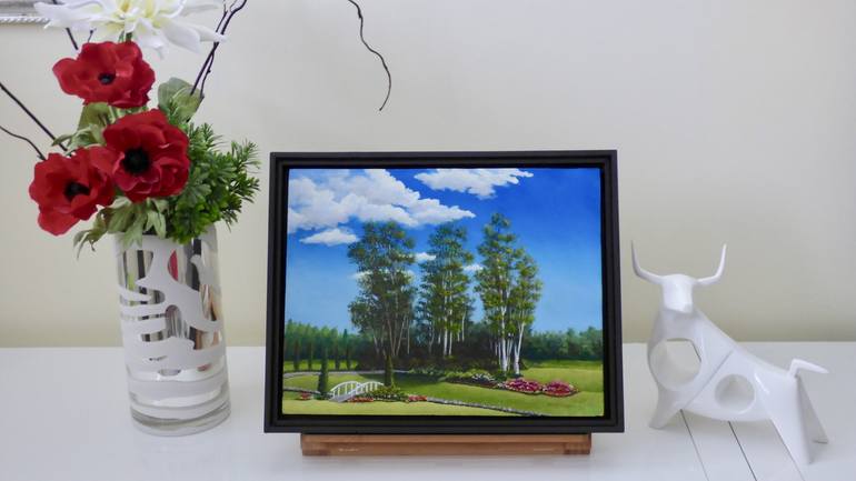 Stanstead Garden Painting by Gilbert Lessard | Saatchi Art