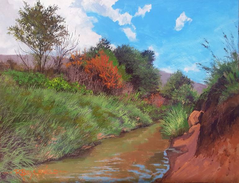 Klip River Stream Painting by Richardt Beyleveld | Saatchi Art