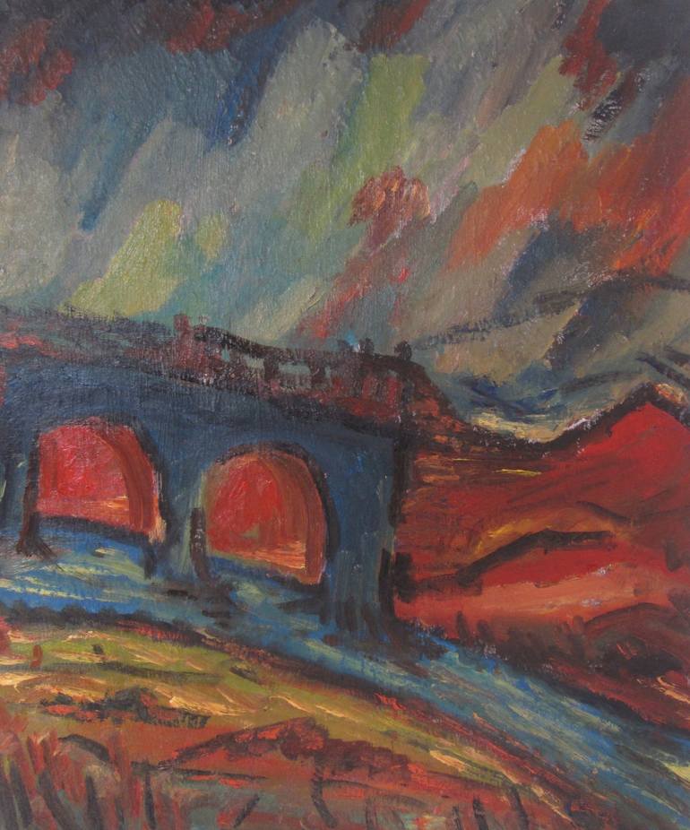 Die alte Brücke Painting by Ferran Gomila | Saatchi Art