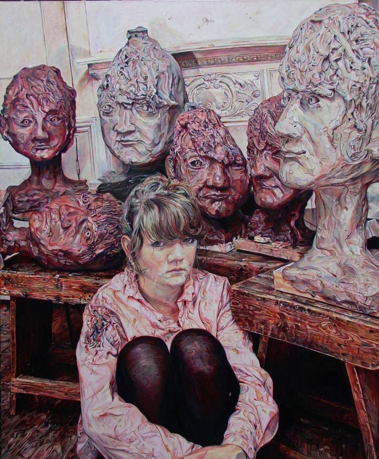 Clay Heads Painting by Ruth Murray | Saatchi Art