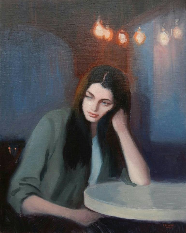 Distant Lights Painting by Bohdan Milash | Saatchi Art