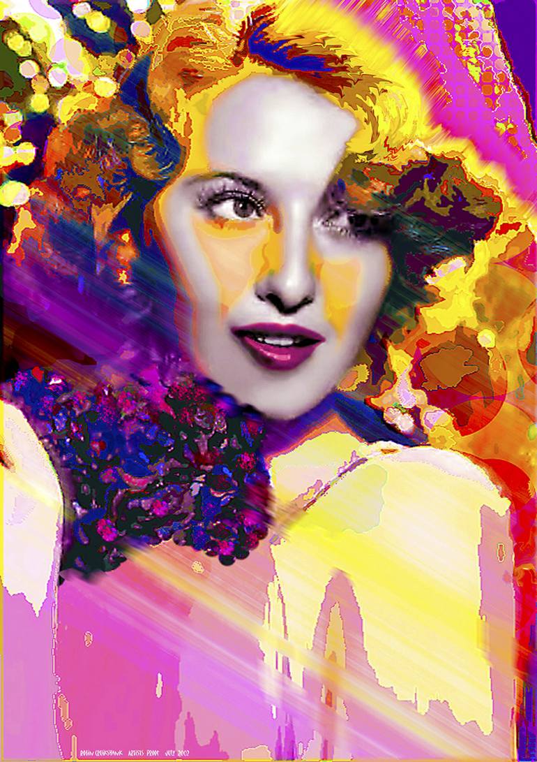 Barbara Stanwyck - Limited Edition of 25 Mixed Media by Robin ...