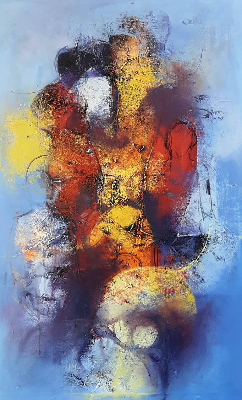Beautiful Beginnings Painting by David Chinyama | Saatchi Art