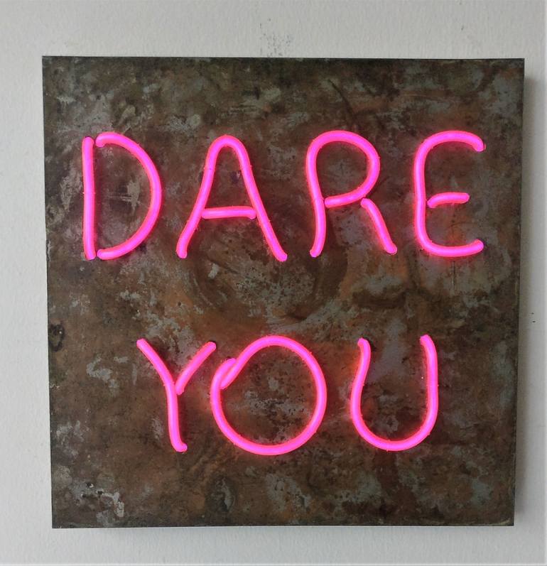 DARE YOU Sculpture by Signing On | Saatchi Art