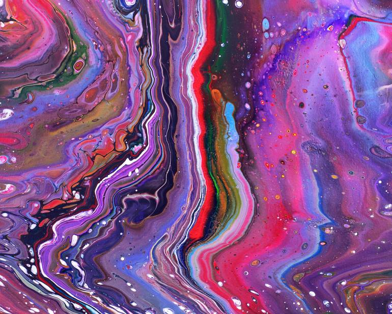 Geode and Opal Painting by Debbie Kappelhoff | Saatchi Art