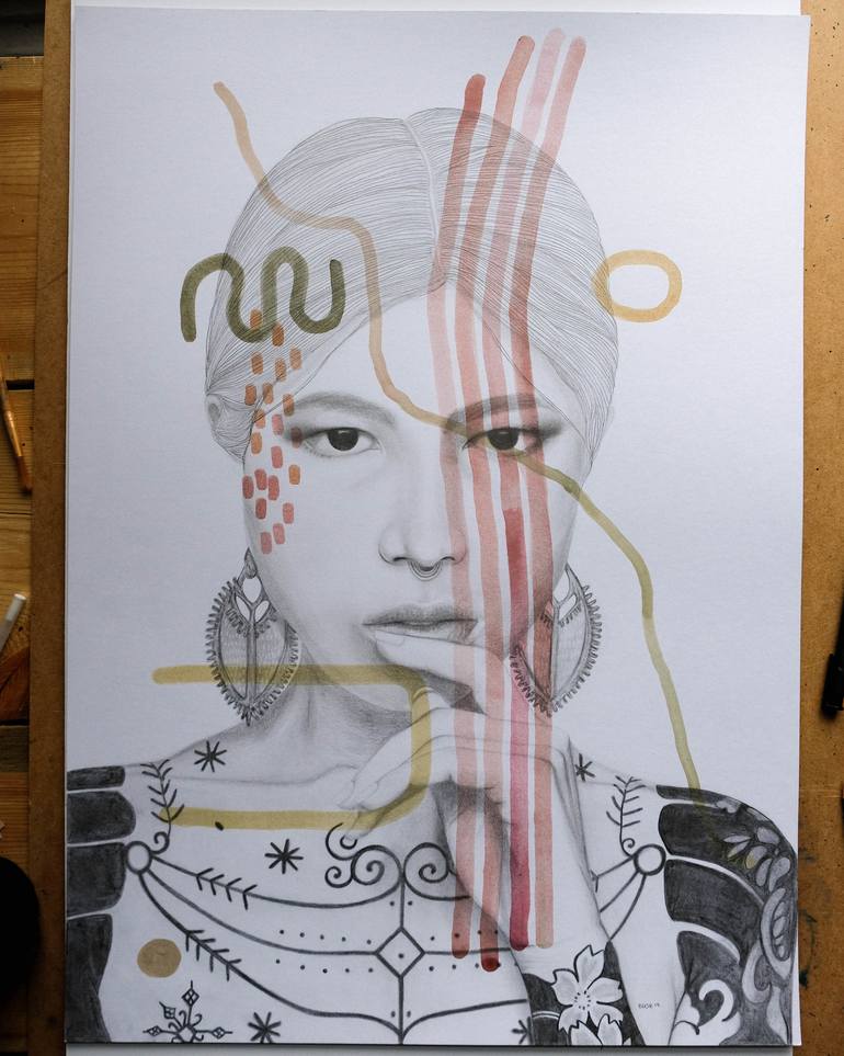 Full Moon Drawing by Samuelle Bédard | Saatchi Art