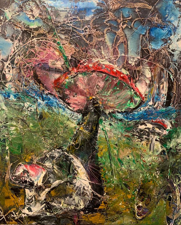 Mushroom Cloud Painting by Omeris Ovidiu Muresan | Saatchi Art