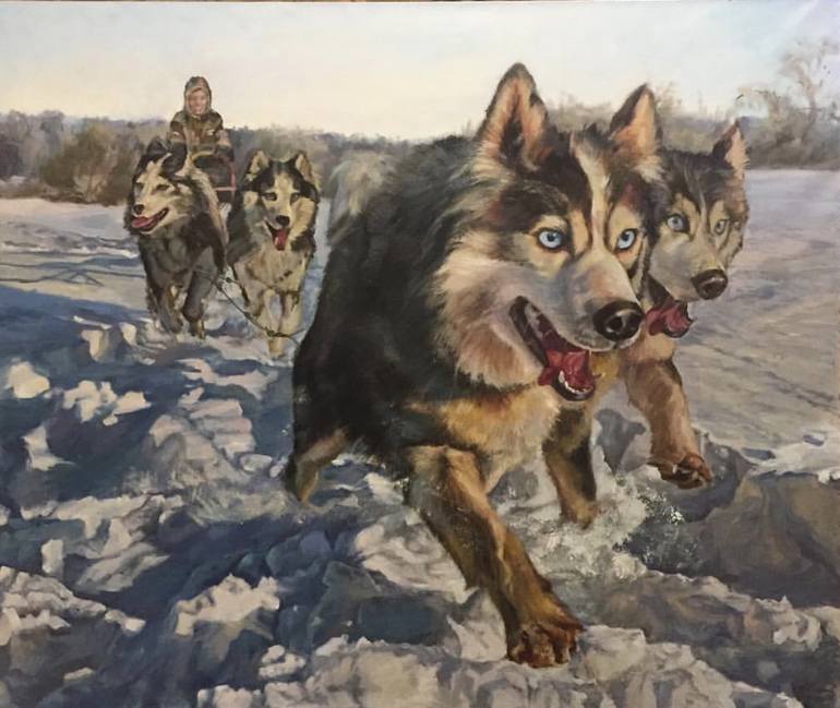 Haski Like Painting by Alexander Trust | Saatchi Art