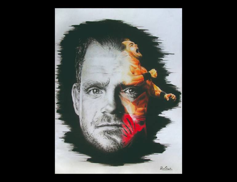 Chris Benoit Drawing by Rustus Ortiz | Saatchi Art